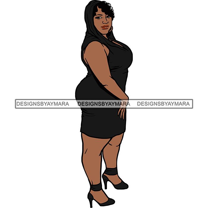 BBW Thick Thigh Woman Sassy Exotic Curvy Big Bone Goddess .SVG Cutting ...