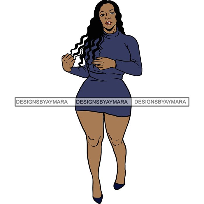 BBW Thick Thigh Woman Sassy Exotic Curvy Big Bone Goddess .SVG Cutting ...
